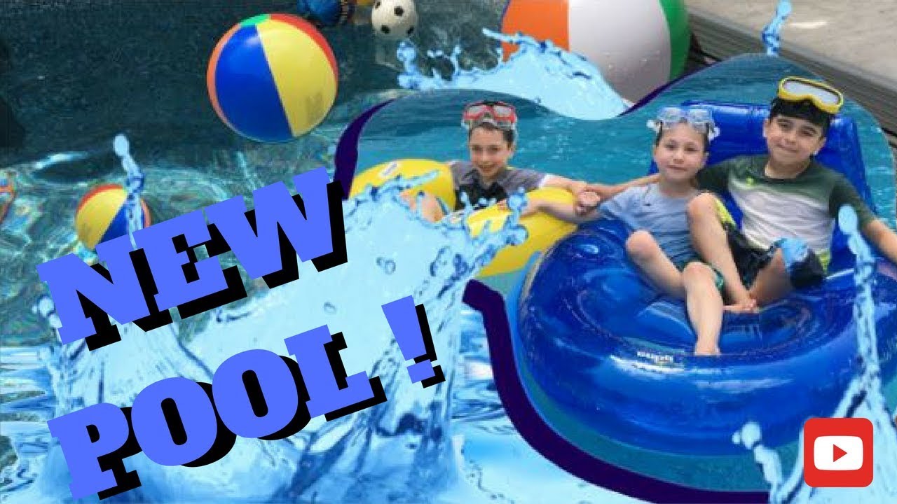 Our New Swimming Pool Comes with Floaties!! - YouTube