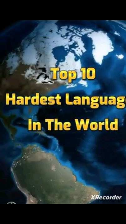 top 10 hardest language in the world 2024 #history #tamil #education # ...