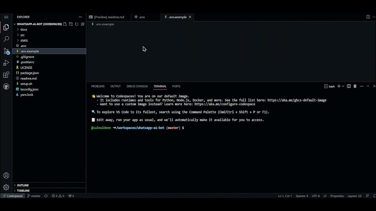 Setup Whatsapp bot on Github Codespaces | Chat GPT bot - YouTube
