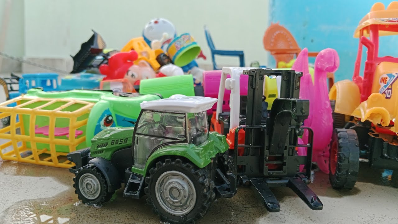 TRAIN JCB TOY CARTOON TOY HELICOPTER KA VIDEO CRAIN, JCB, TRACTOR,BUS ...
