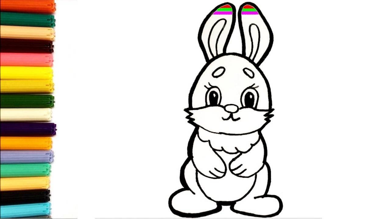 Сурет Салу қоян. Bolalar quyon rasm chizish. Сурет салып уйрену - YouTube