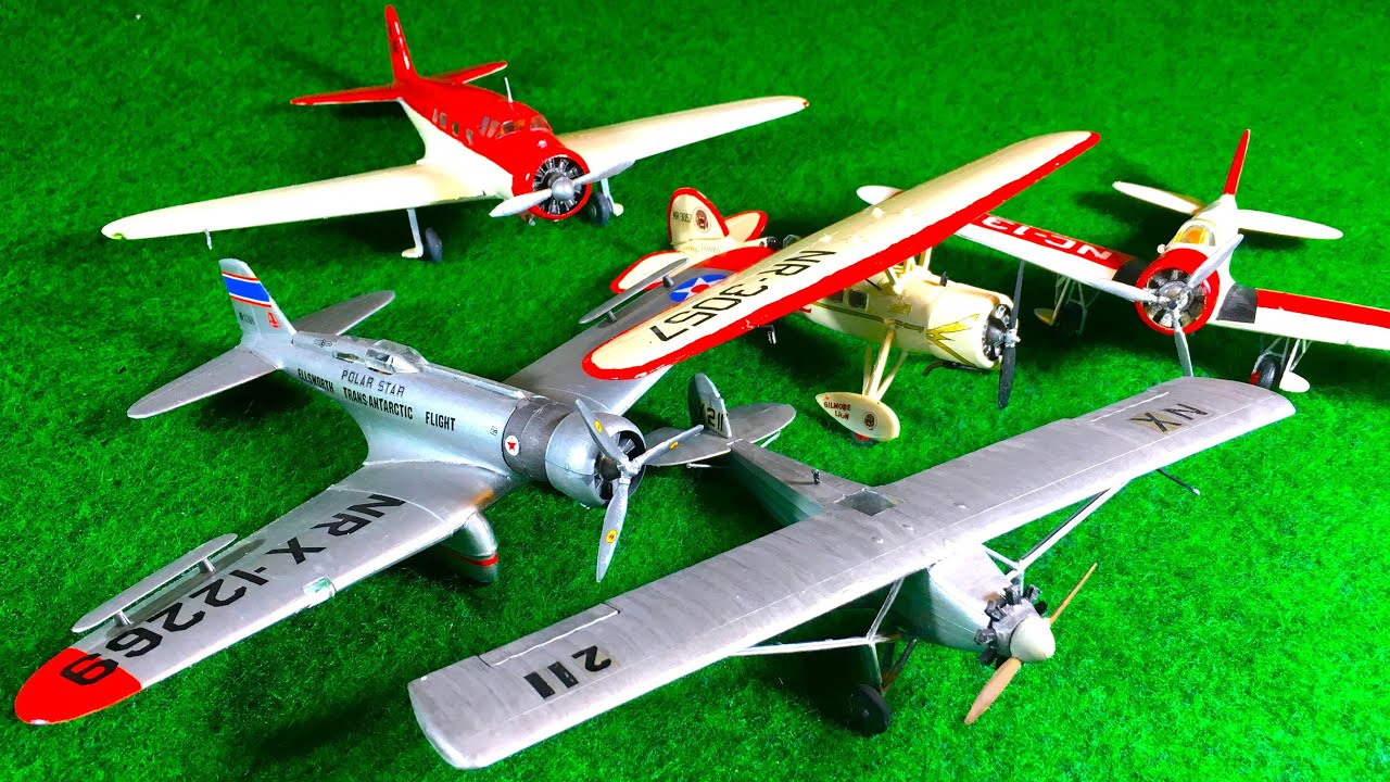 Golden Age US Record Breaking Planes Model Collection Sound Kit Covers ...