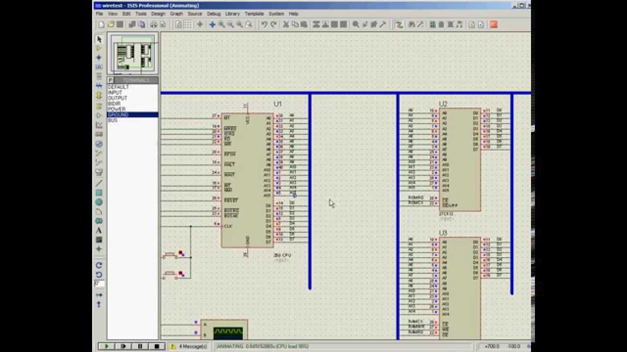 Simulator Z80 Cpu For Proteus Youtube