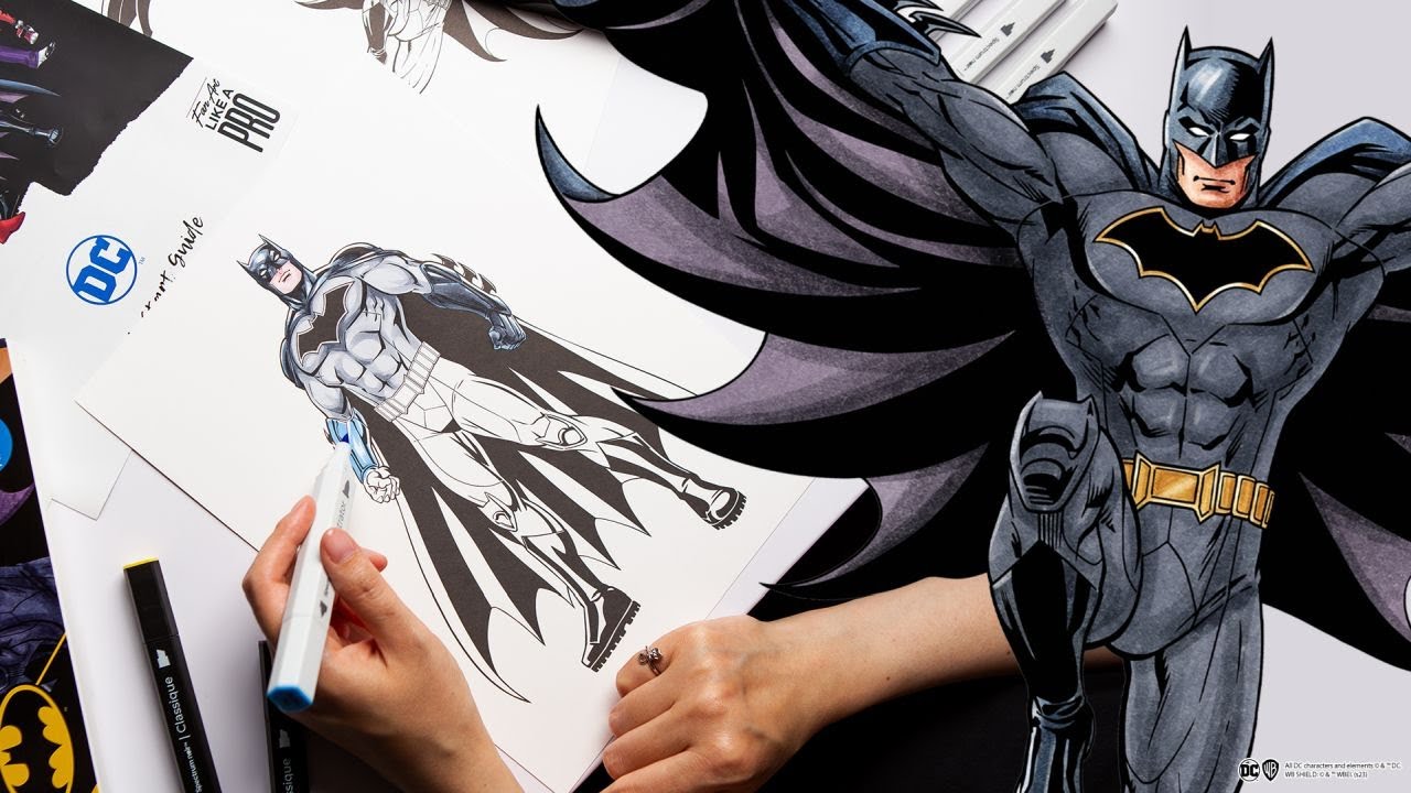DC Fan-Art Like a Pro Art Kit Tutorial - Spectrum Noir - YouTube