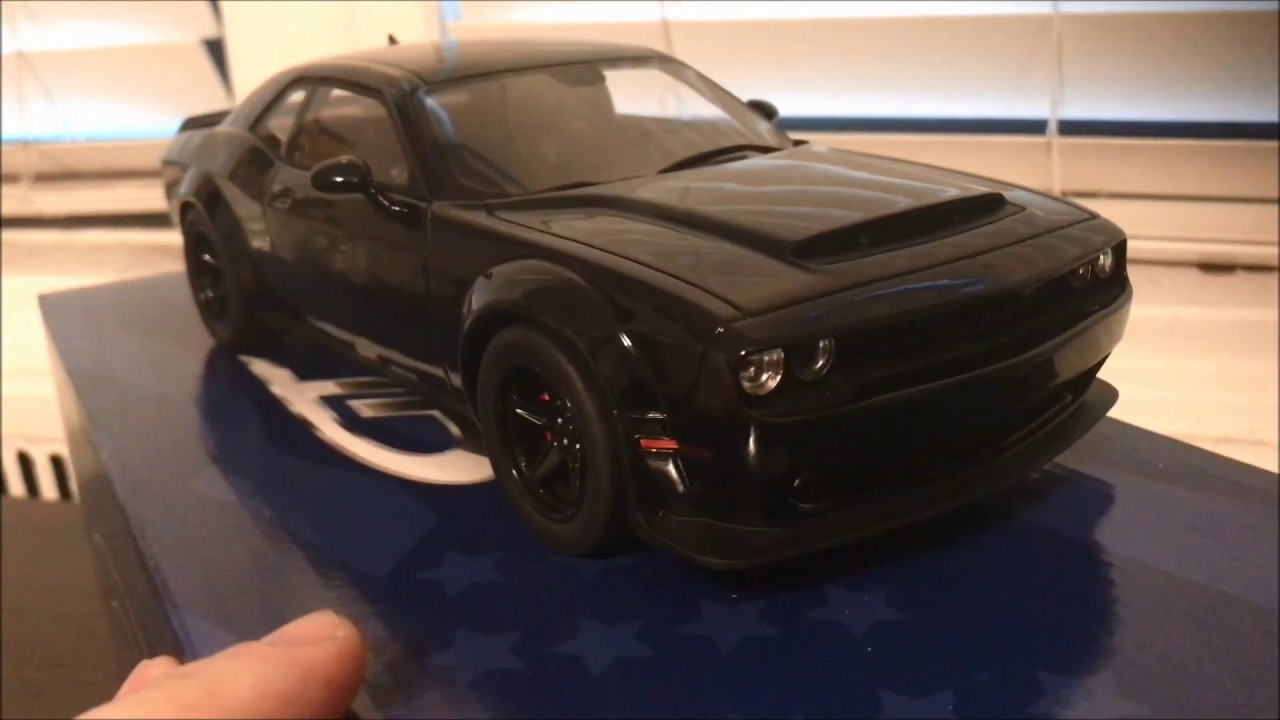 GT Spirit 1/18 Dodge Demon Resin model unboxing review - YouTube