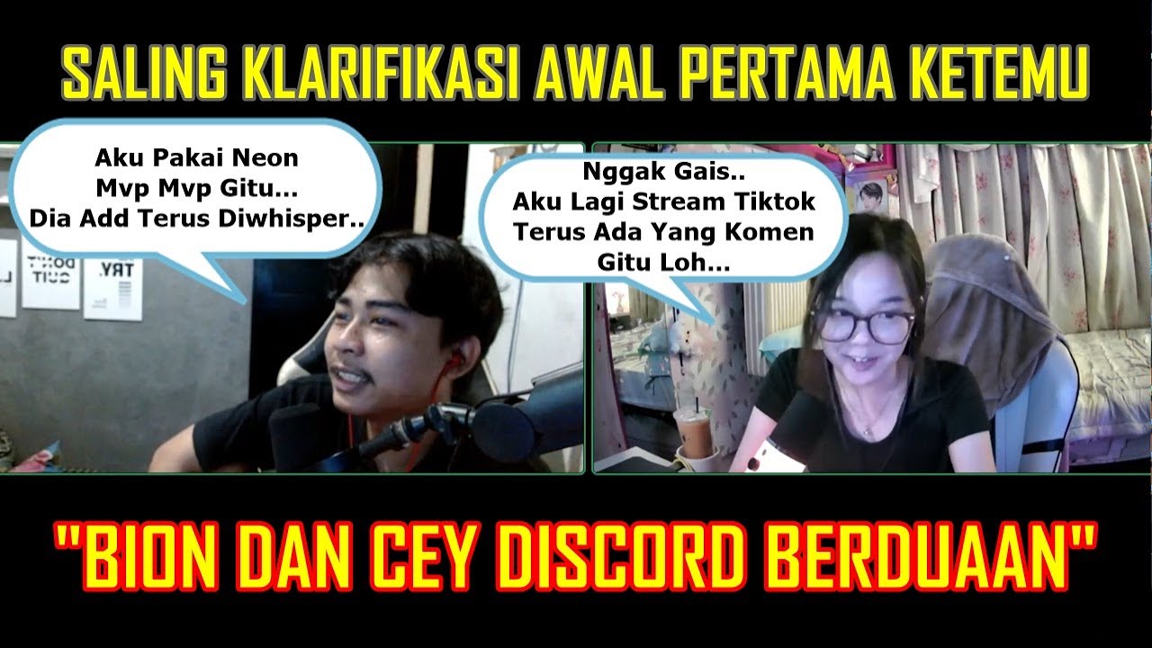 BION DAN CEY SALING KLARIFIKASI AWAL PERTAMA KETEMU | BION DAN CEY ...