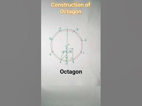 how to draw regular octagon inscribed in a circle#shorts#ytshorts# ...