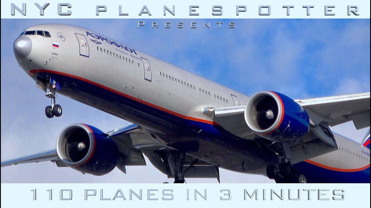 NYC Planespotter Presents: “110 Planes In 3 Minutes” (4K) - YouTube
