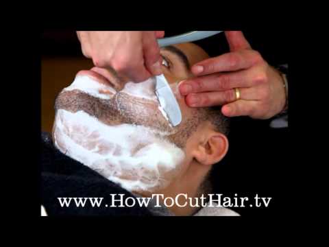 Barber Videos - Beard Design - Straight Razor Shave - YouTube