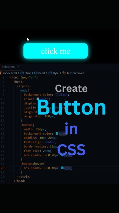 Learn Button Styling with CSS in 60 Seconds!" - YouTube