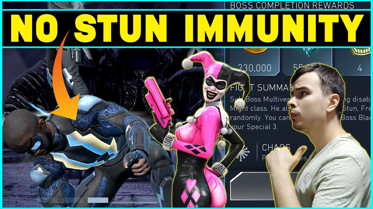 You Can Stun Any Boss With Any Character Injustice 2 Mobile - YouTube