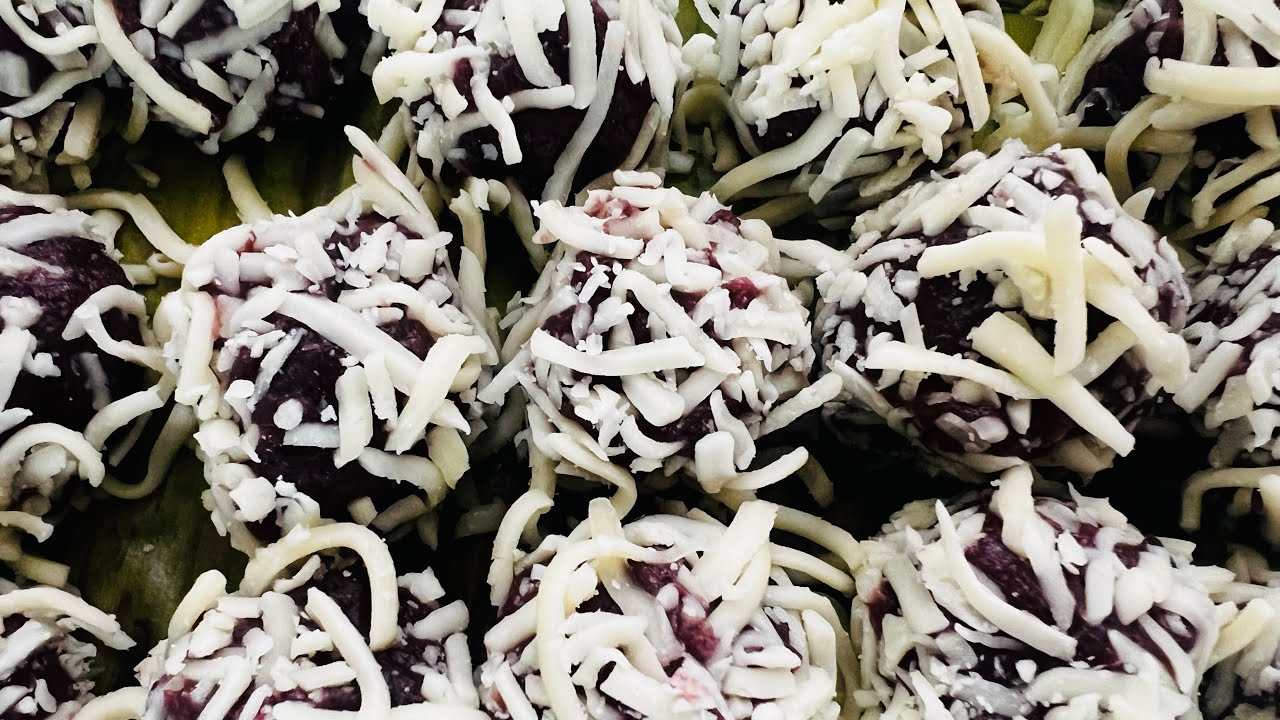 Delicious Ube Halaya With Mozarella Cheese - YouTube