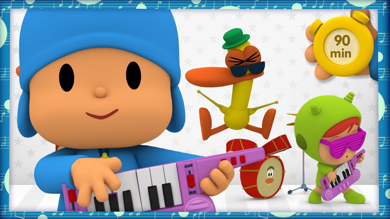 🎹 POCOYO AND NINA - A Music Lesson [90 minutes] | ANIMATED CARTOON for ...