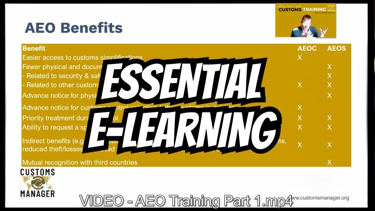 Master AEO Status: Essential E-Learning Course for Global Trade Success ...