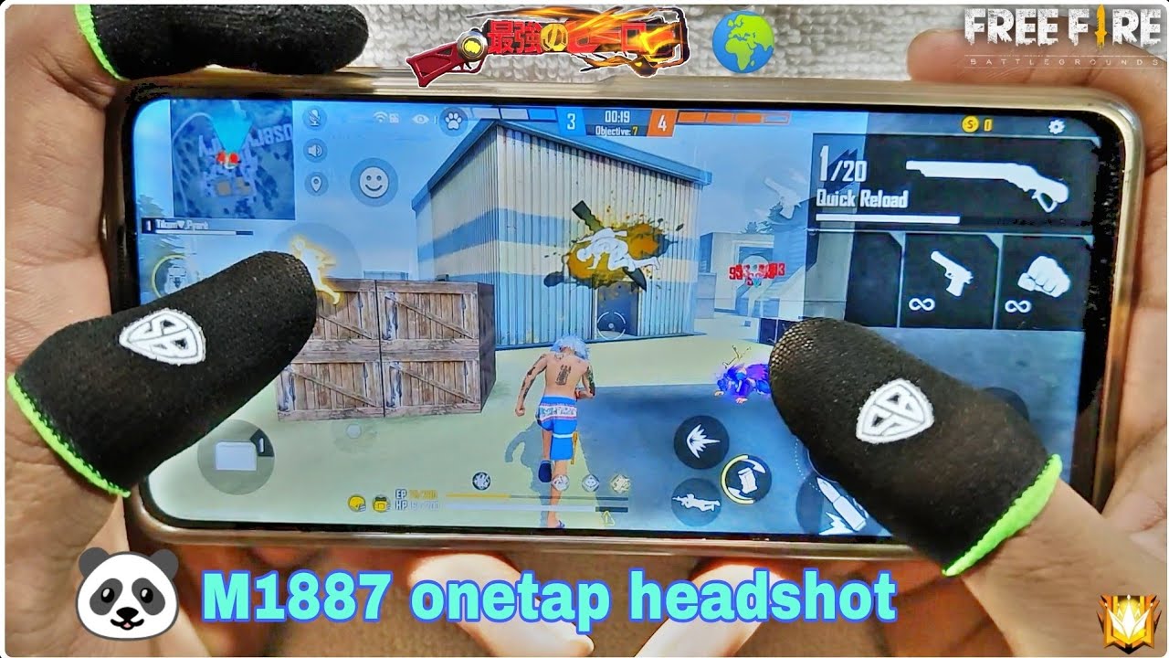 Poco x3 pro free fire gameplay test 2 finger handcam m1887 onetap ...