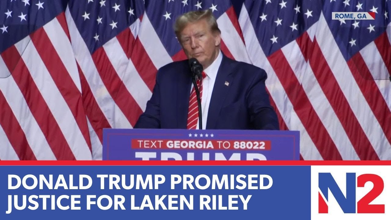Trump gave his condolences to Laken Riley’s family at rally - YouTube