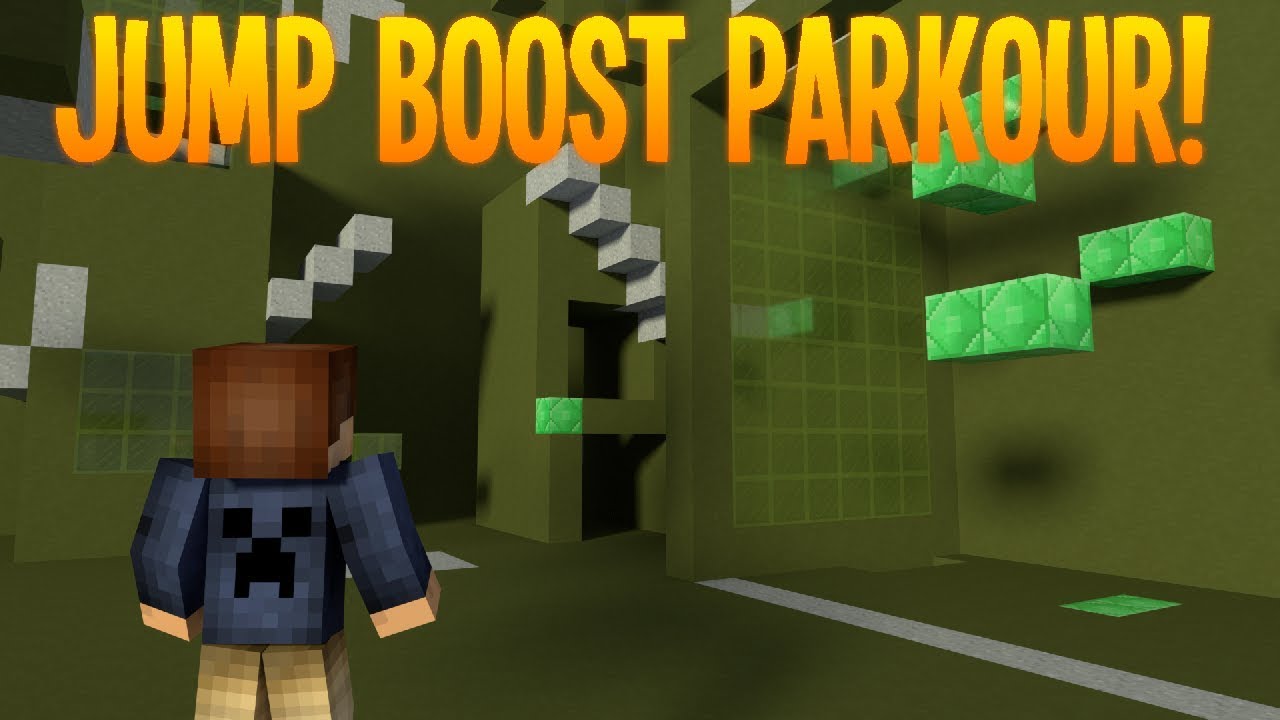 Minecraft: JUMP BOOST PARKOUR! -Find the Command Block! -Custom Map ...