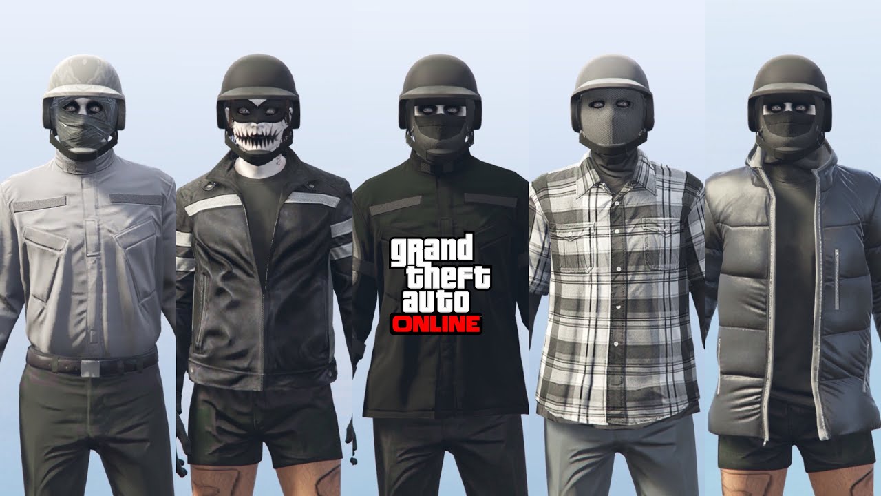 GTA Online - 13 Base Outfits (MALE) - YouTube