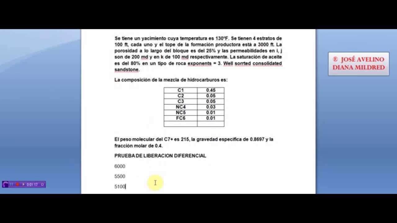 Video tutorial. Exercise Linear Grid. CMG (WinProp & Builder) Reservoir ...