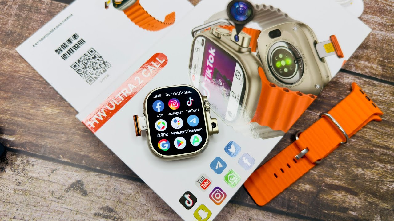 "Pop-Up Camera"-HW Ultra 2 Sim+Wifi Supported Smart Watch!! Dual Camera ...