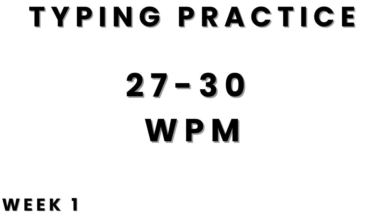 Beginner Typing Practice | What Week 1 Actually Looks Like (Unedited ...