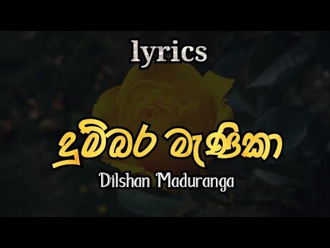 දුම්බර මැණිකා Lyrics | Dumbara Manika Lyrics | Dilshan Maduranga - YouTube