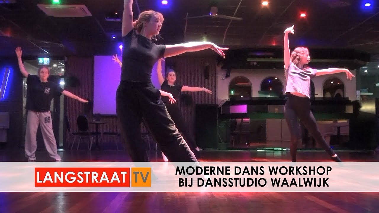 Moderne dans workshop bij Dansstudio Waalwijk - Langstraat TV - YouTube
