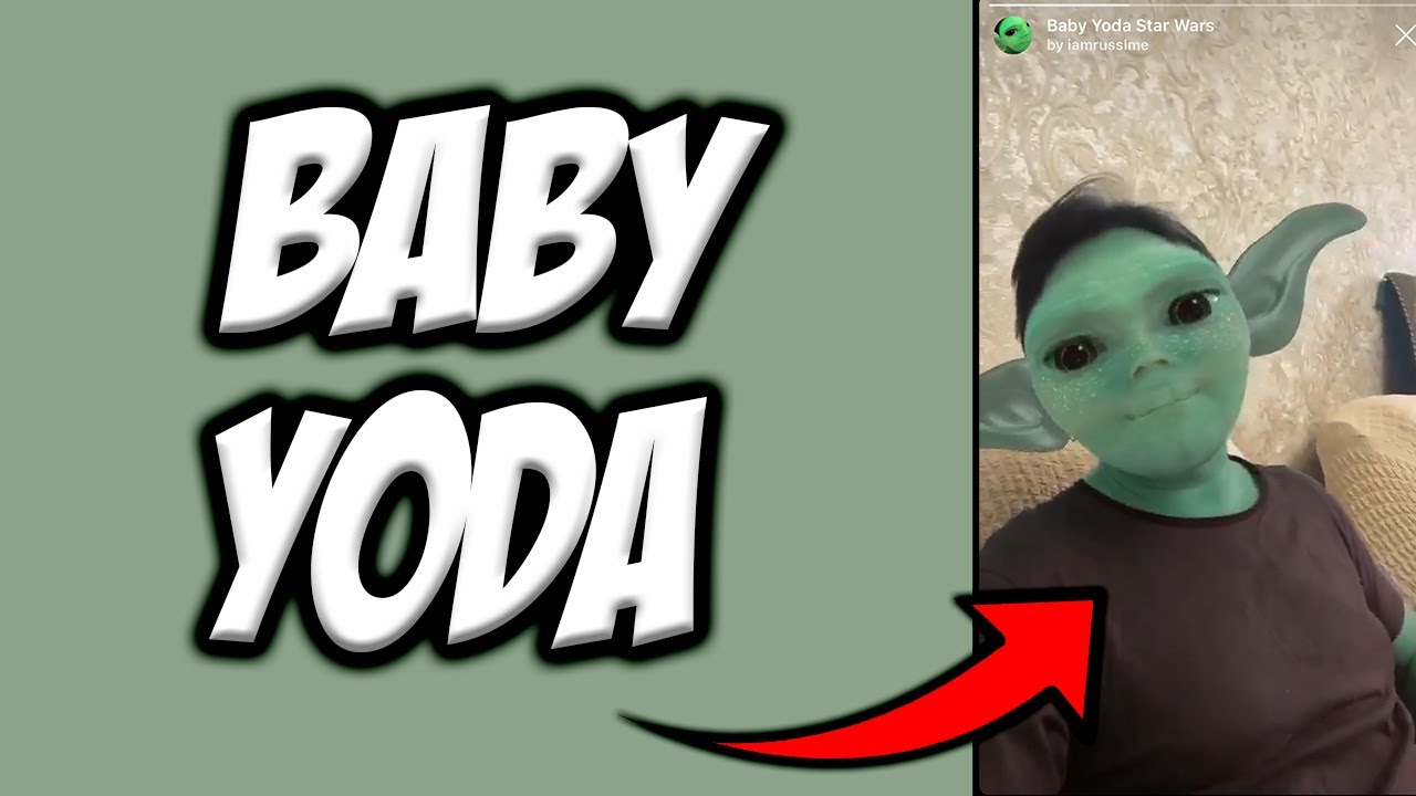 How To Get The Baby Yoda Instagram Filter 📸| Baby Yoda Filter | Baby ...