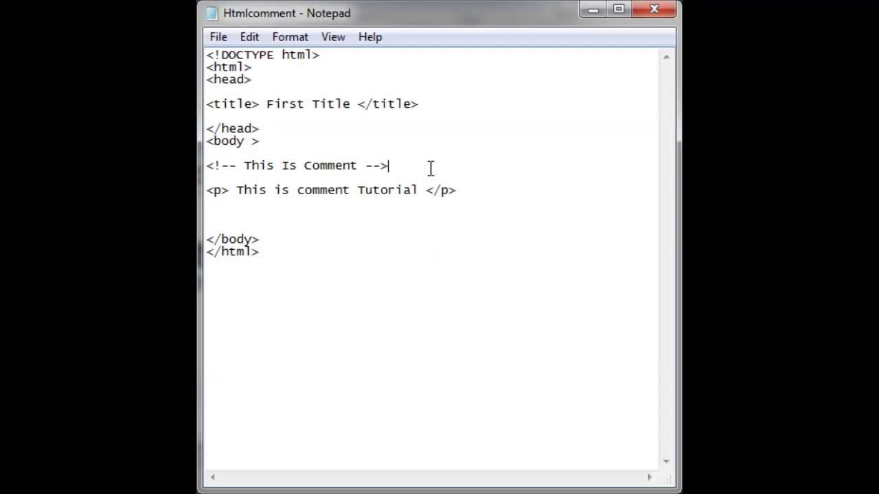 Html 19 - how to Comment line in html page. - YouTube