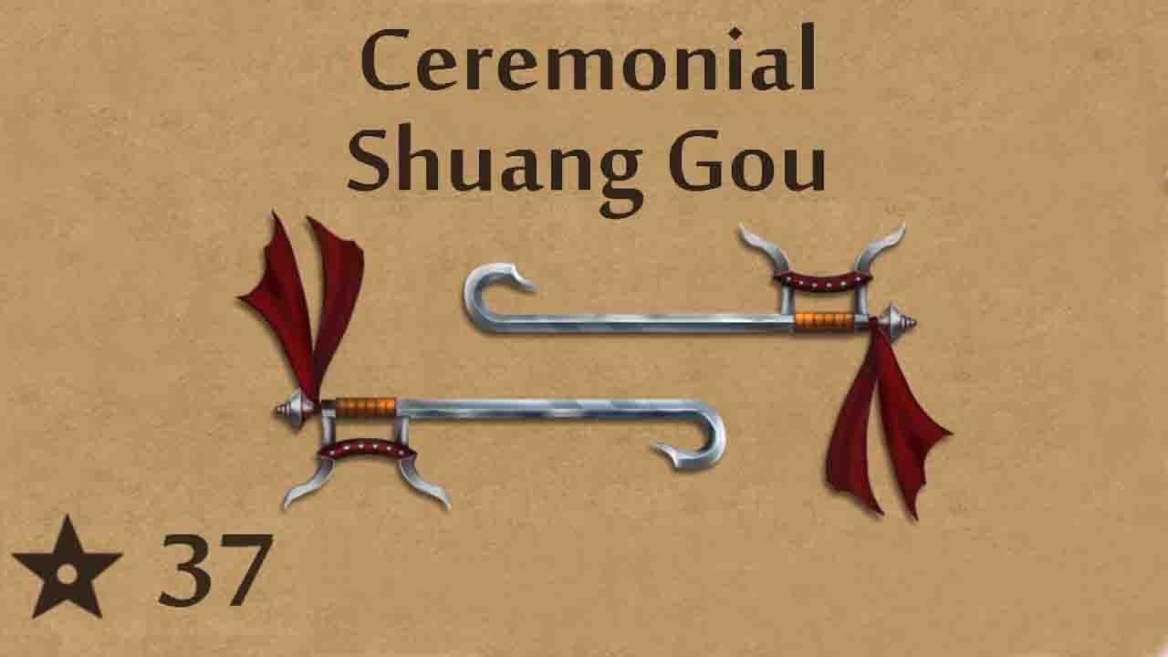Shadow Fight 2 - ceremonial shuang gou - Weapon Test - YouTube