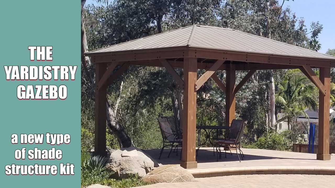 Yardistry Gazebo A new type of shade structure kit - YouTube