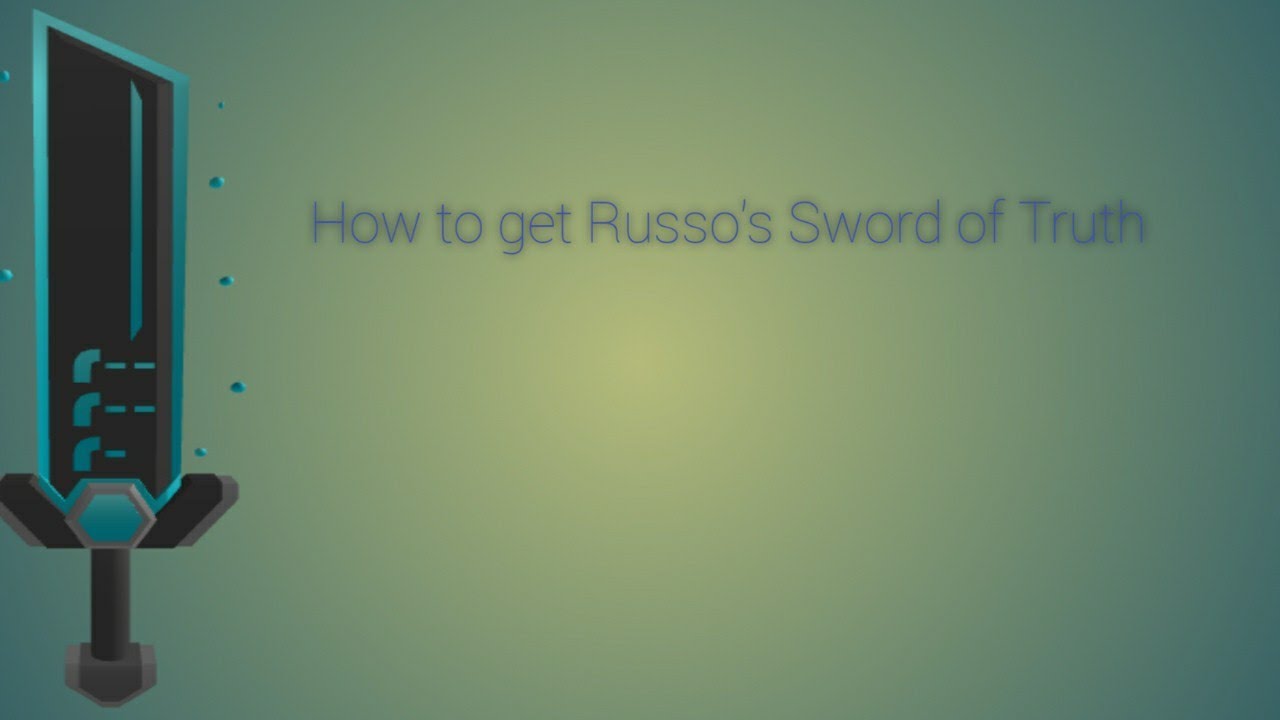 How to get Russo's Sword of truth (Roblox build a boat) - YouTube