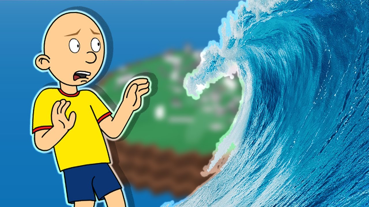 Caillou Survives a Flood in Natural Disaster Survival - YouTube