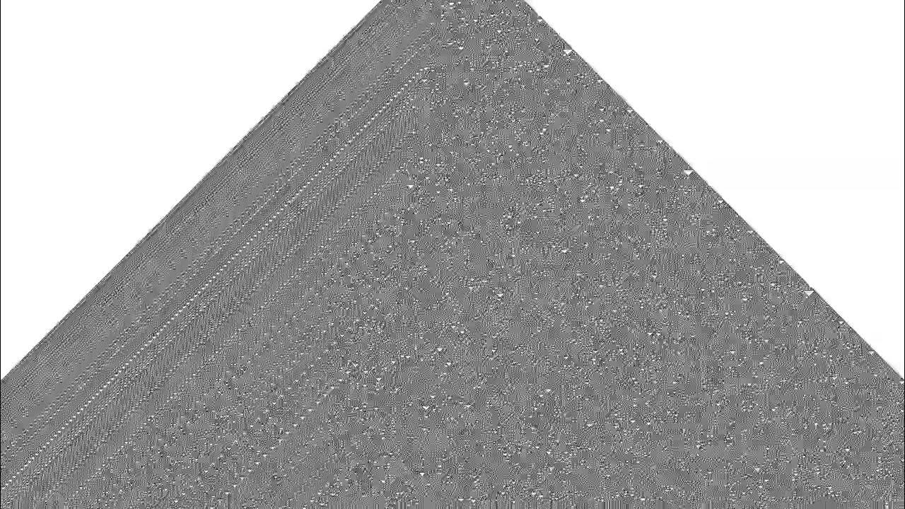 Wolfram Rule 30 Cellular Automata (10,000 iterations) - YouTube