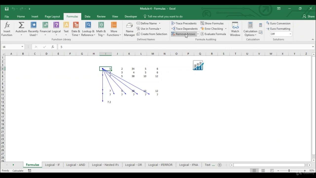 Using Formulas in Excel - Learn Online - YouTube