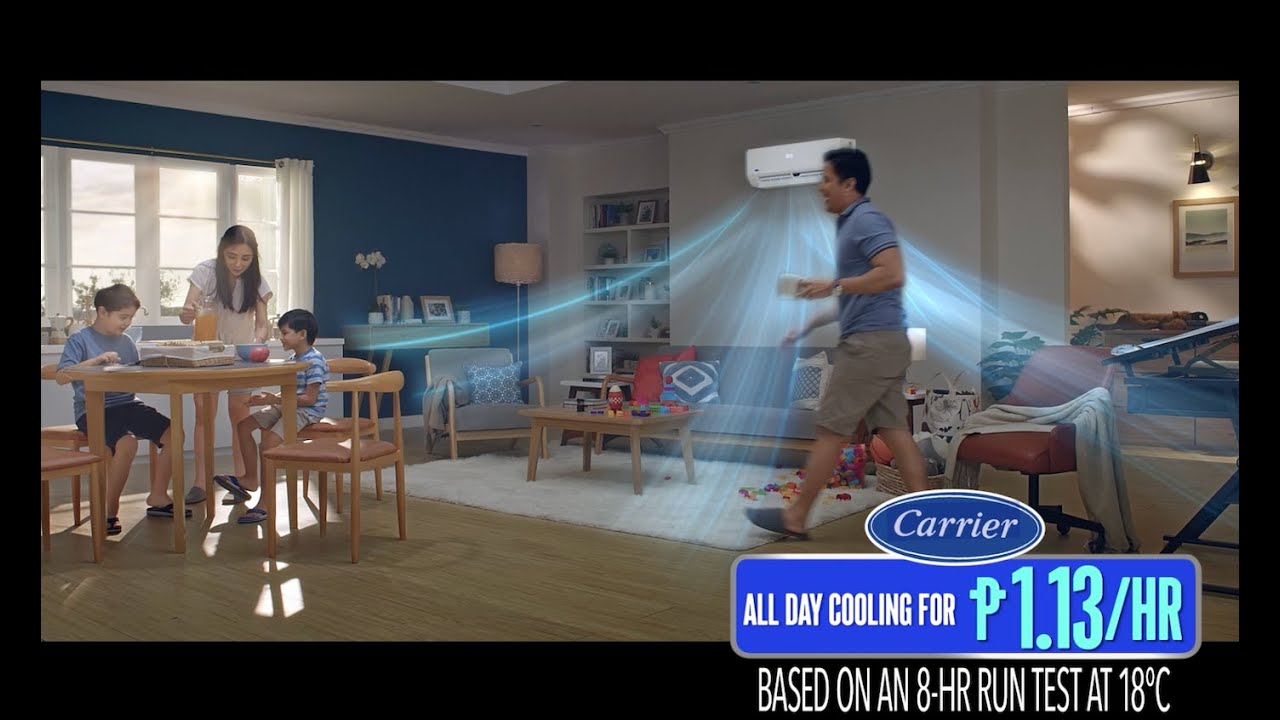Aircon use for only P1.13/hr?! | NEW Carrier Aura Inverter - YouTube