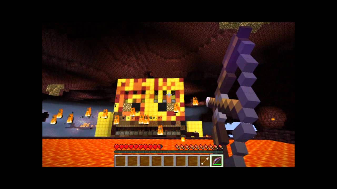 Minecraft custom maps: Blaze Boss Fight FAIL - YouTube