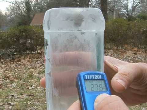 Freezing Water Produces Heat - YouTube