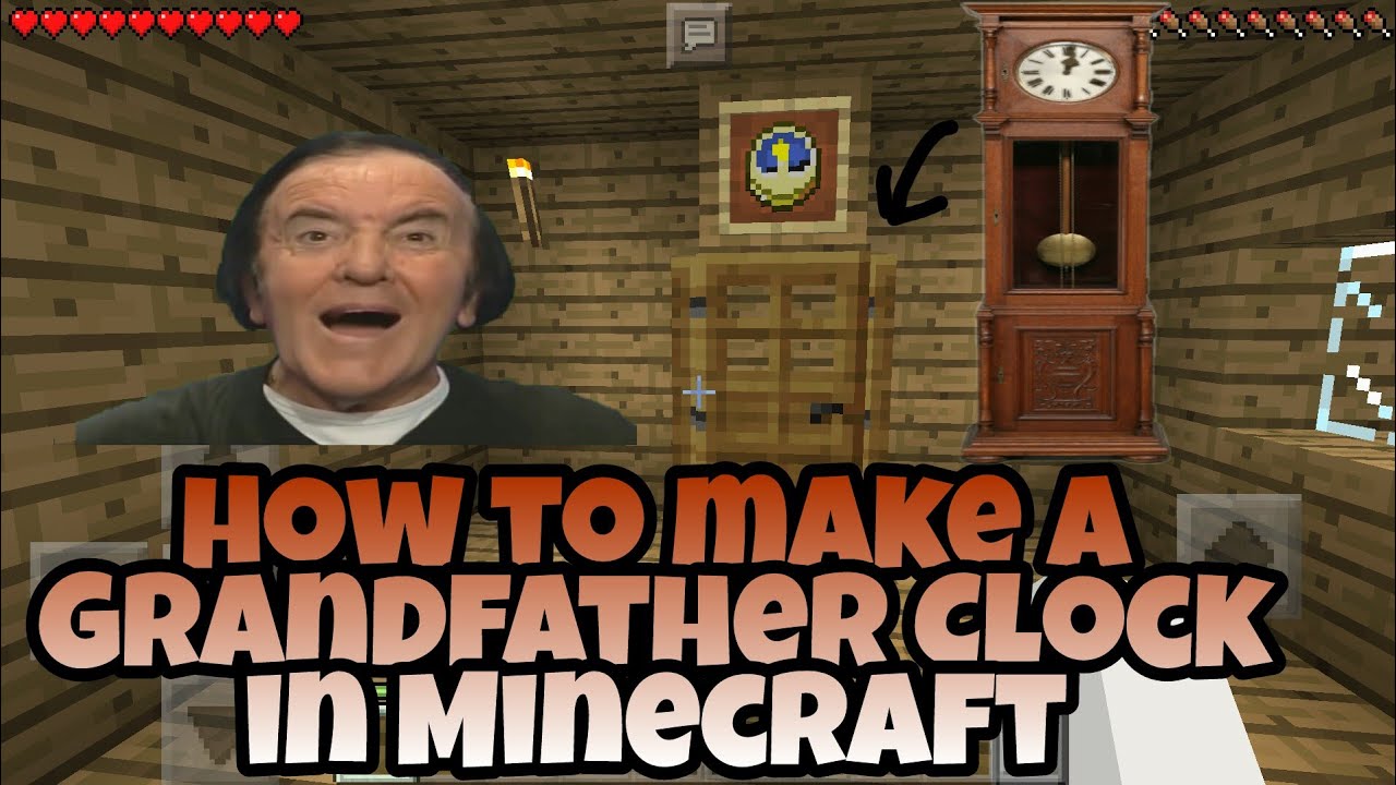 How to make a Grandfather Clock in Minecraft||Minecraft: Furniture ...