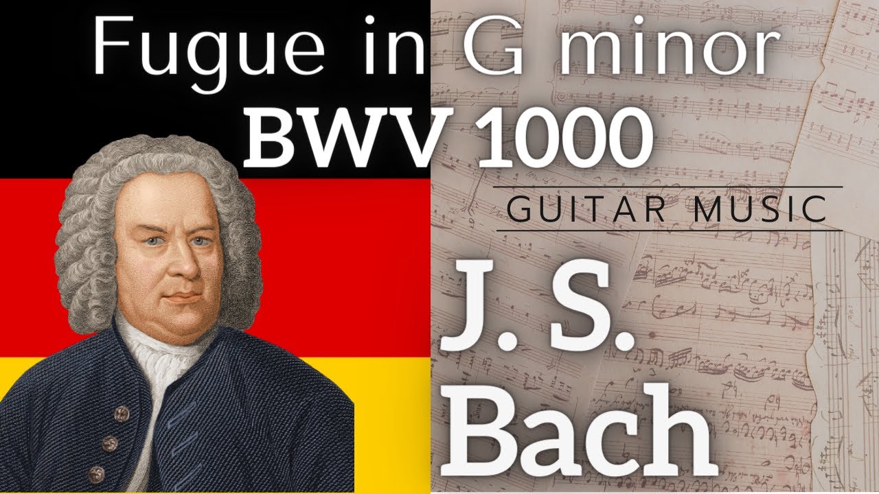 Audio/Score 🇩🇪 J. S. Bach - BWV 1000 |Fugue | #classicalguitar # ...
