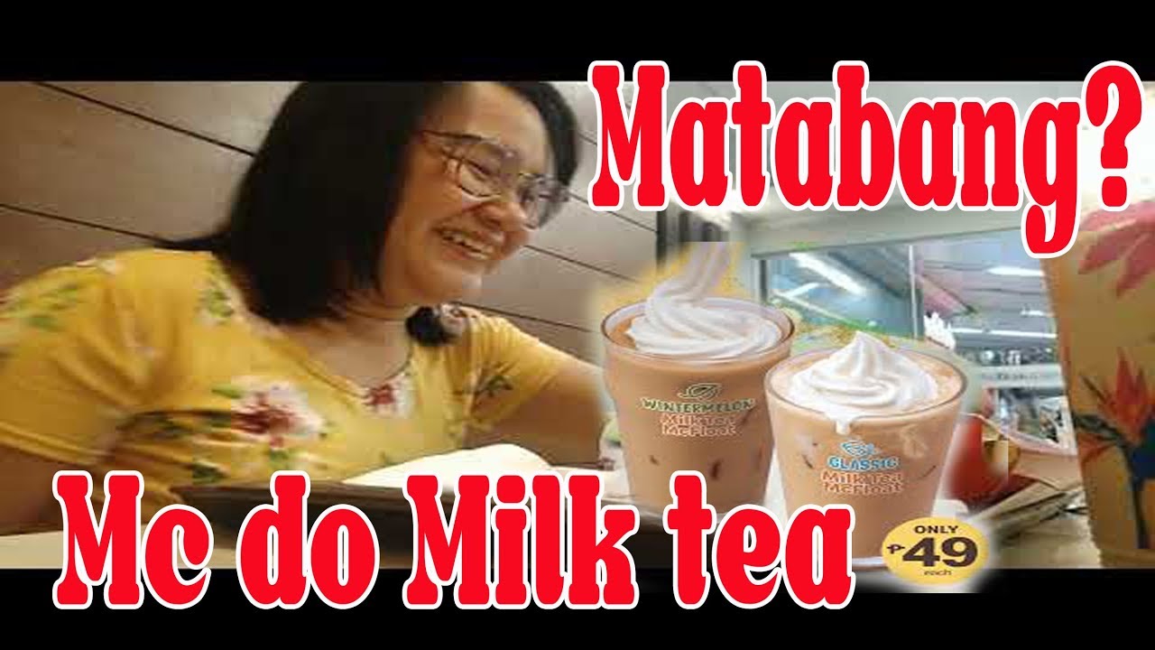 MCDO MILK TEA REVIEW - YouTube