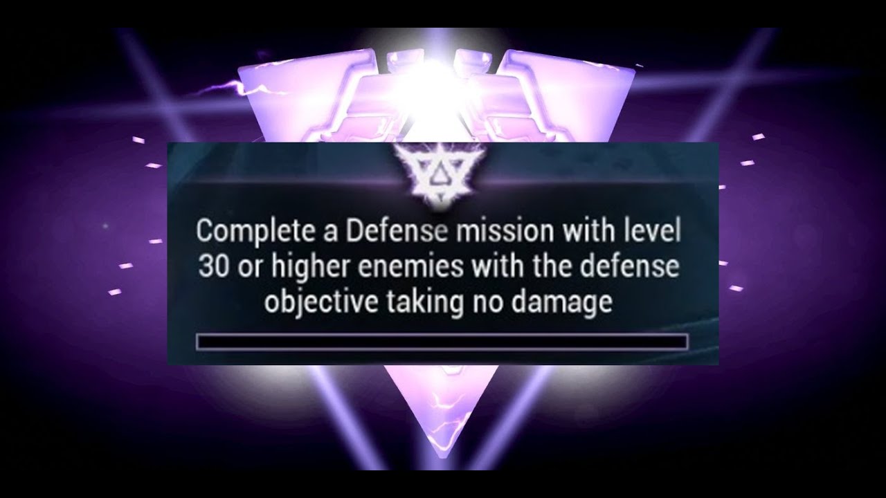 Complete a Defense with the objective taking no damage - Warframe Riven ...