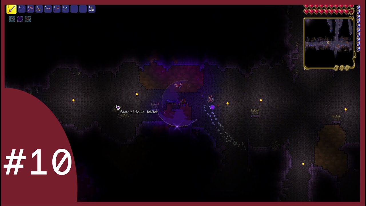 Terraria Vanilla Survival Episode 10: The Night's Edge - YouTube