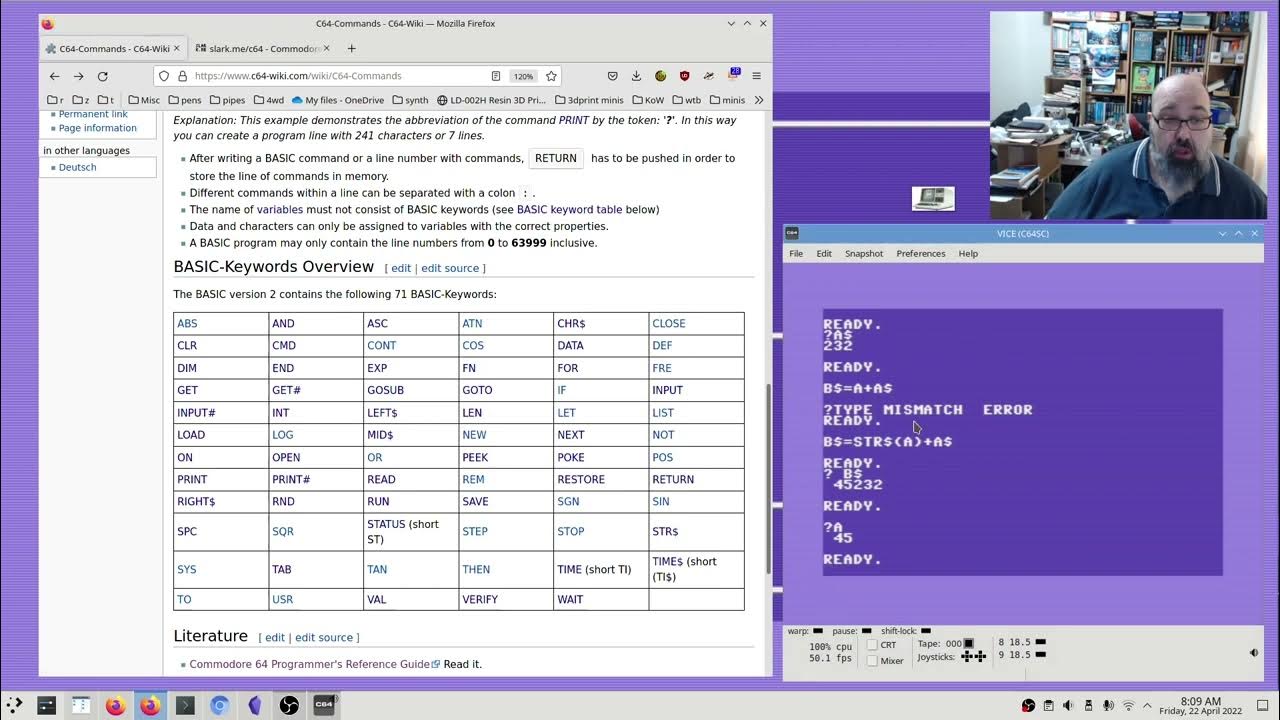 Learn Commodore 64 BASIC #03 - string & number conversion - YouTube