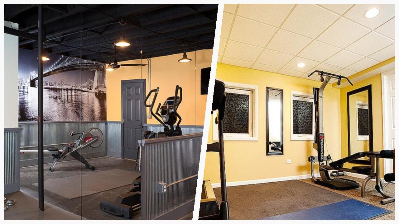 75 Multiuse Home Gym With Yellow Walls Design Ideas You'll Love ☆ - YouTube