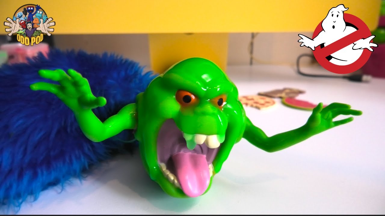 Slimer 80s Ghostbusters Toy Review - Real Slime Action! - YouTube
