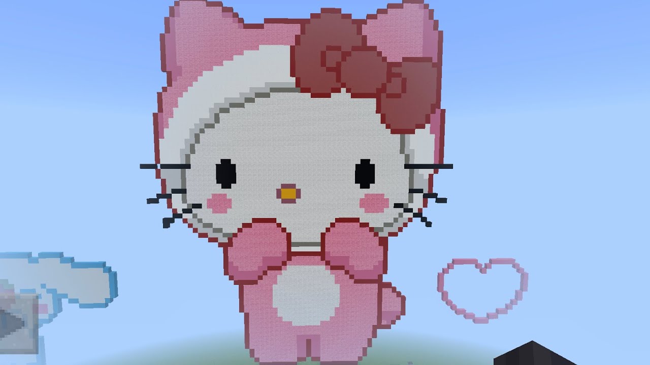 hello kitty pixel art! | previous stream - YouTube