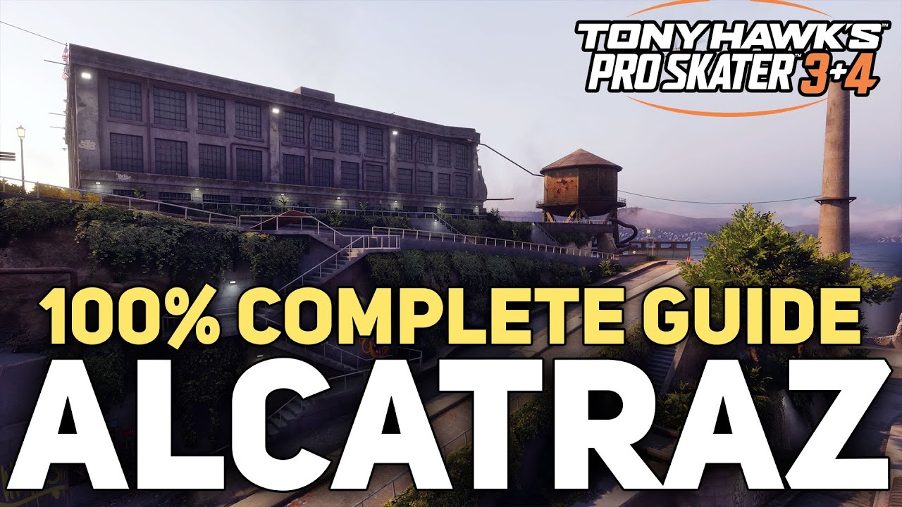 Alcatraz - All Goals & Secrets - Tony Hawk's Pro Skater 3 + 4 - YouTube