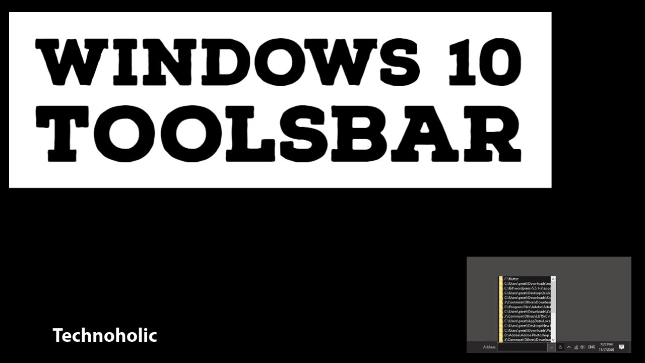 Windows 10 Toolbars | Improve Productivity with Windows 10 Toolbars ...