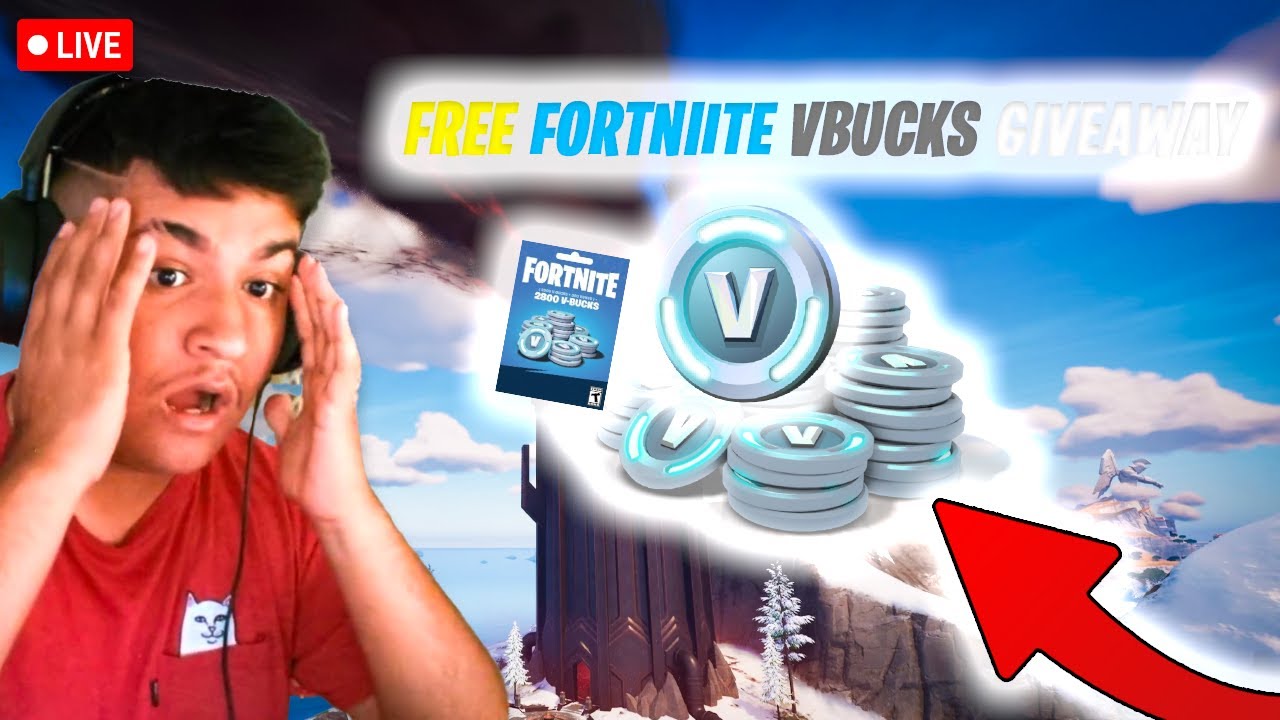 🔴LIVE STREAM PLAYING FORTNITE WE HIT 8K!! VBUCKS GIVEAWAY!!! - YouTube